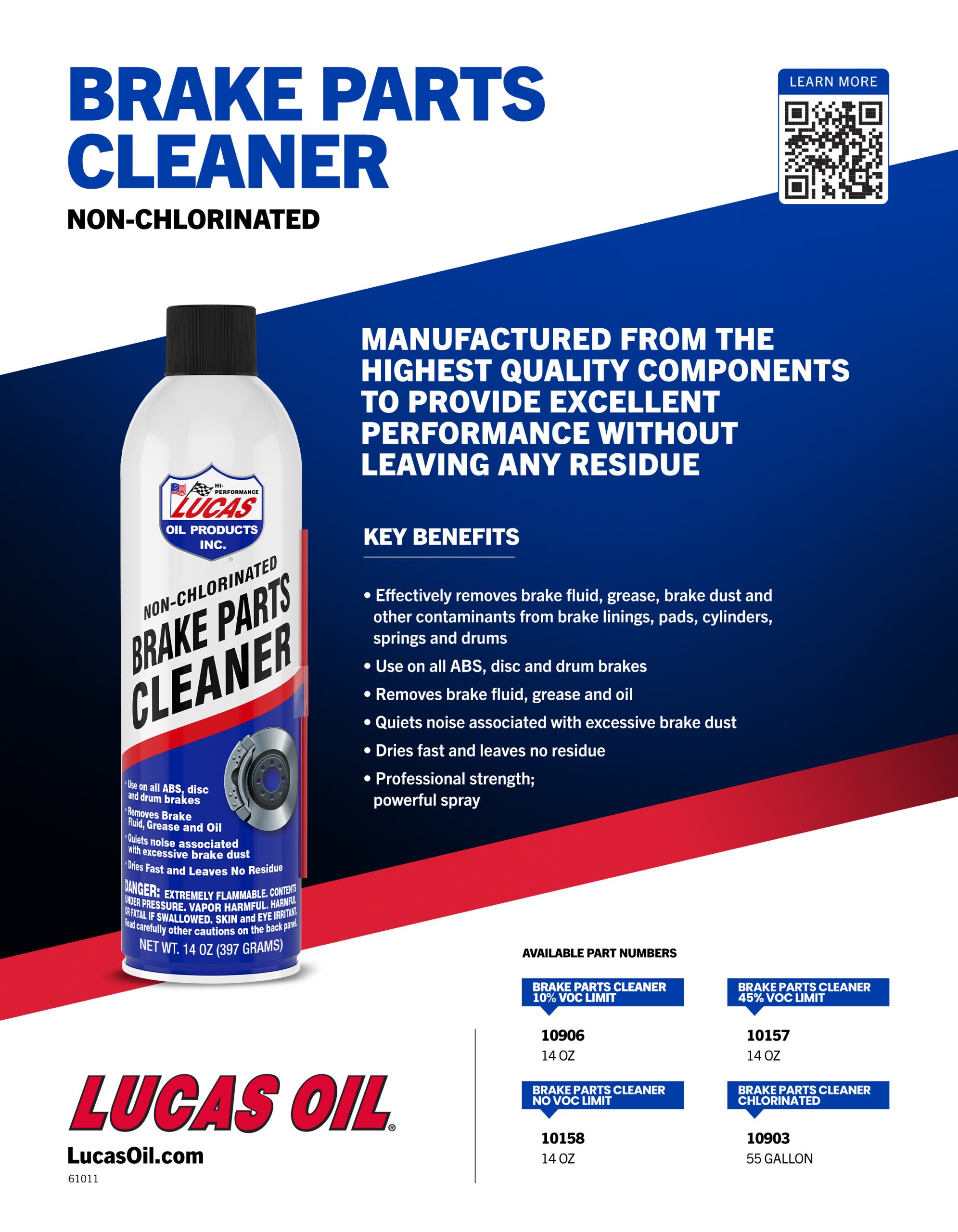Brake Parts Cleaner – Lucas Oil Products, Inc. – Keep That Engine Alive!