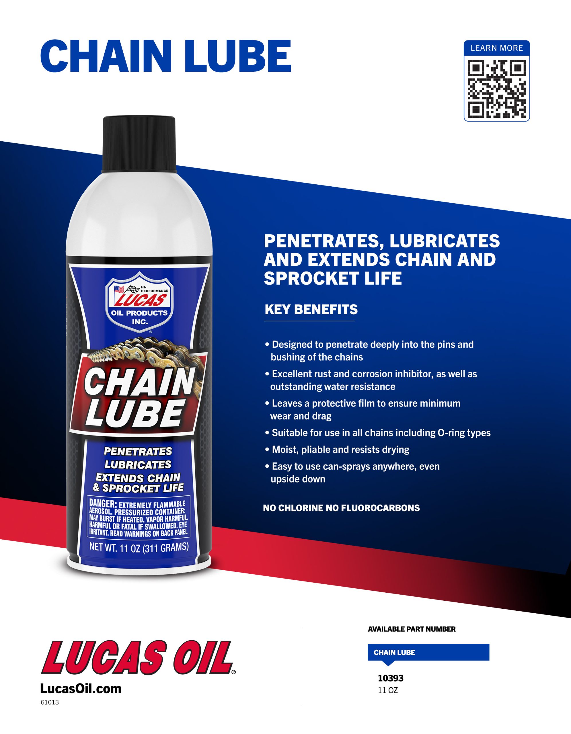 Chain Lube Aerosol – Lucas Oil Products, Inc. – Keep That Engine Alive!