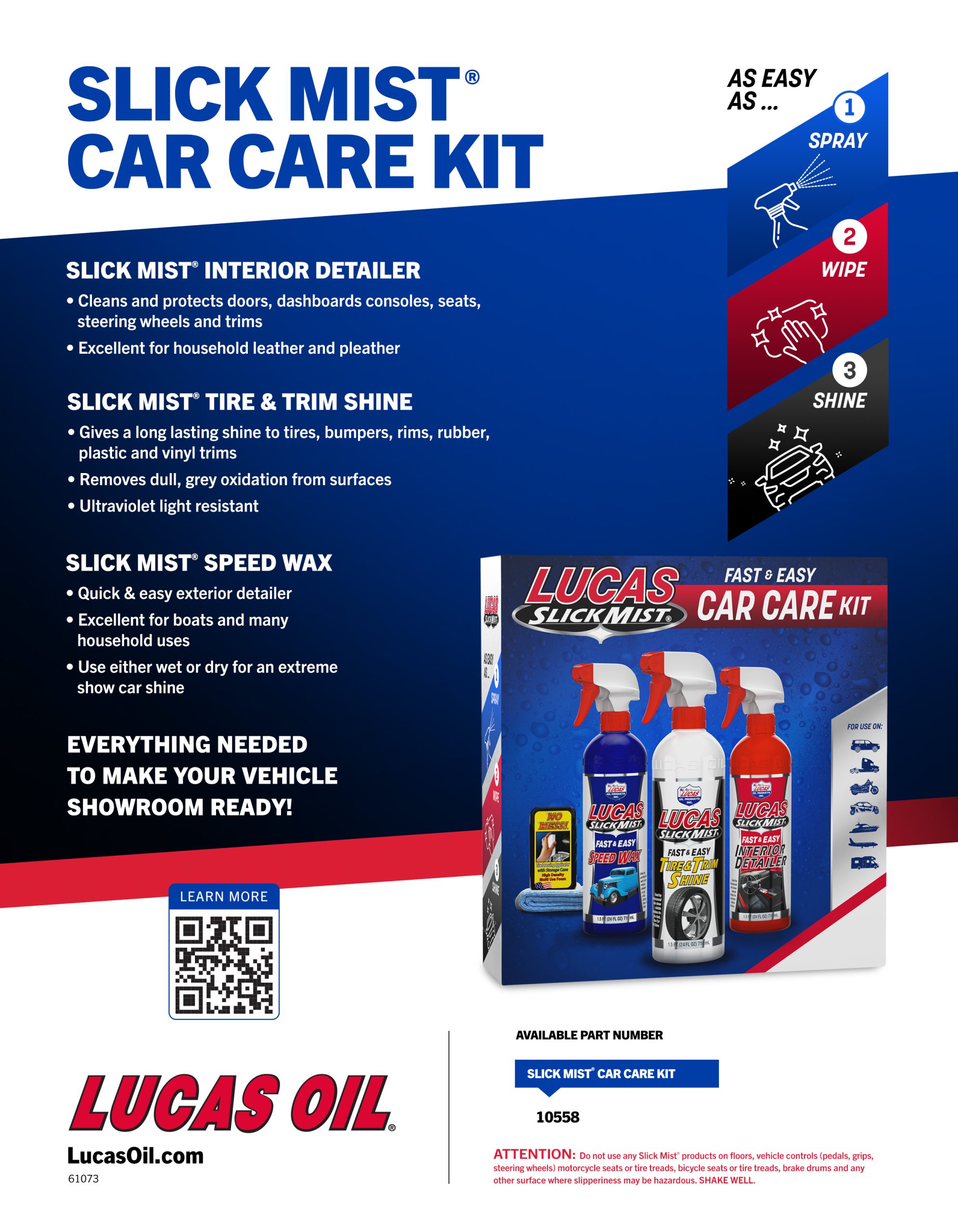 Slick Mist® Speed Wax – Lucas Oil Products, Inc. – Keep That Engine Alive!