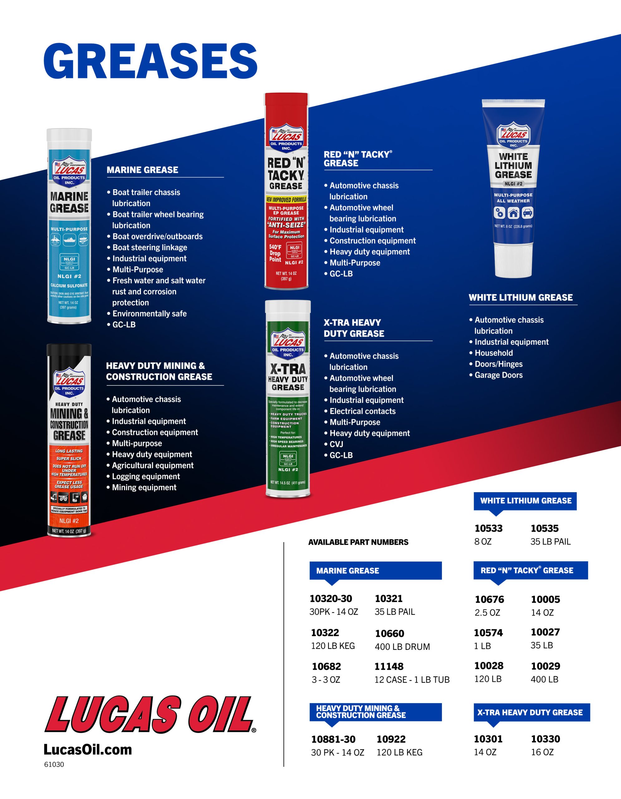 X-TRA Heavy Duty Grease – Lucas Oil Products, Inc. – Keep That Engine ...