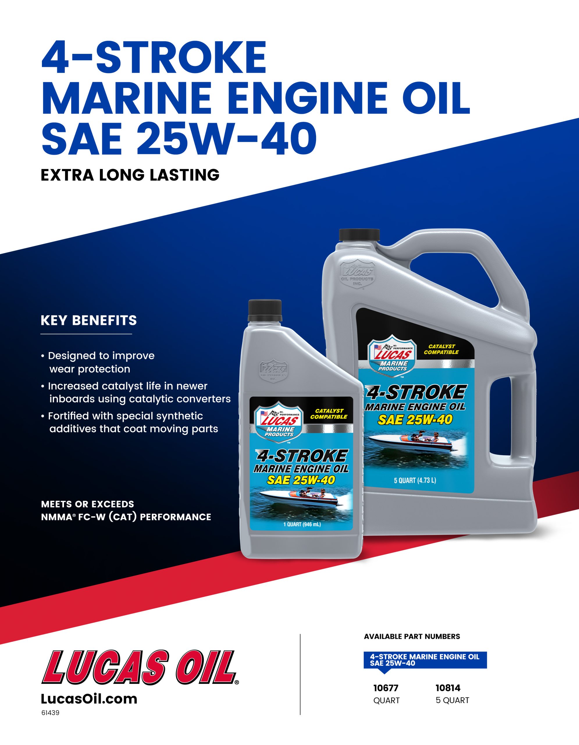 4-Stroke Marine Engine Oil SAE 25W-40 – Lucas Oil Products, Inc. – Keep ...