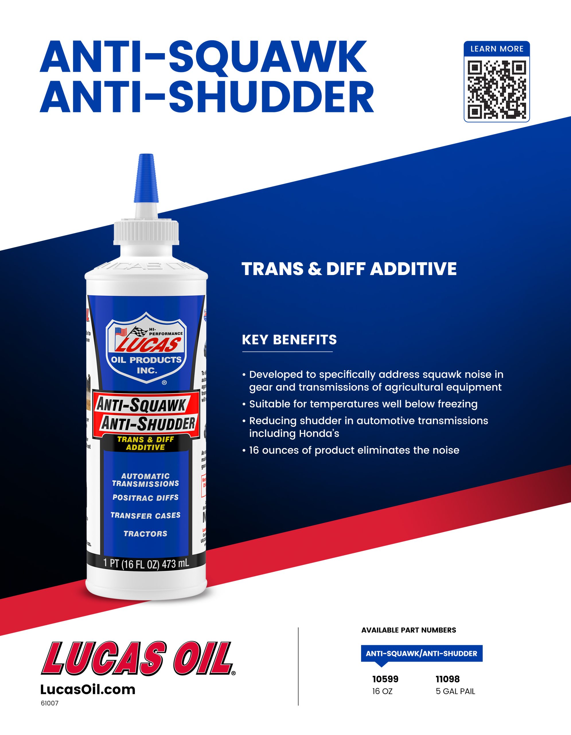 Anti-Squawk/Anti-Shudder Additive – Lucas Oil Products, Inc. – Keep ...