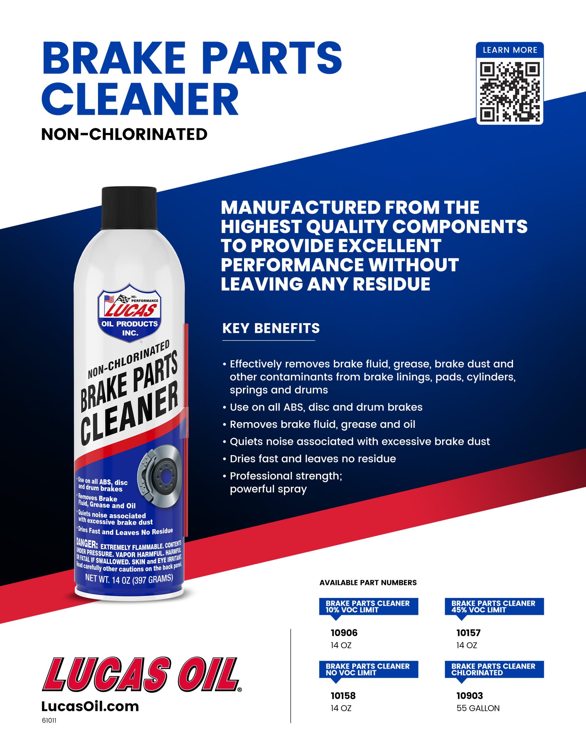 Brake Parts Cleaner – Lucas Oil Products, Inc. – Keep That Engine Alive!