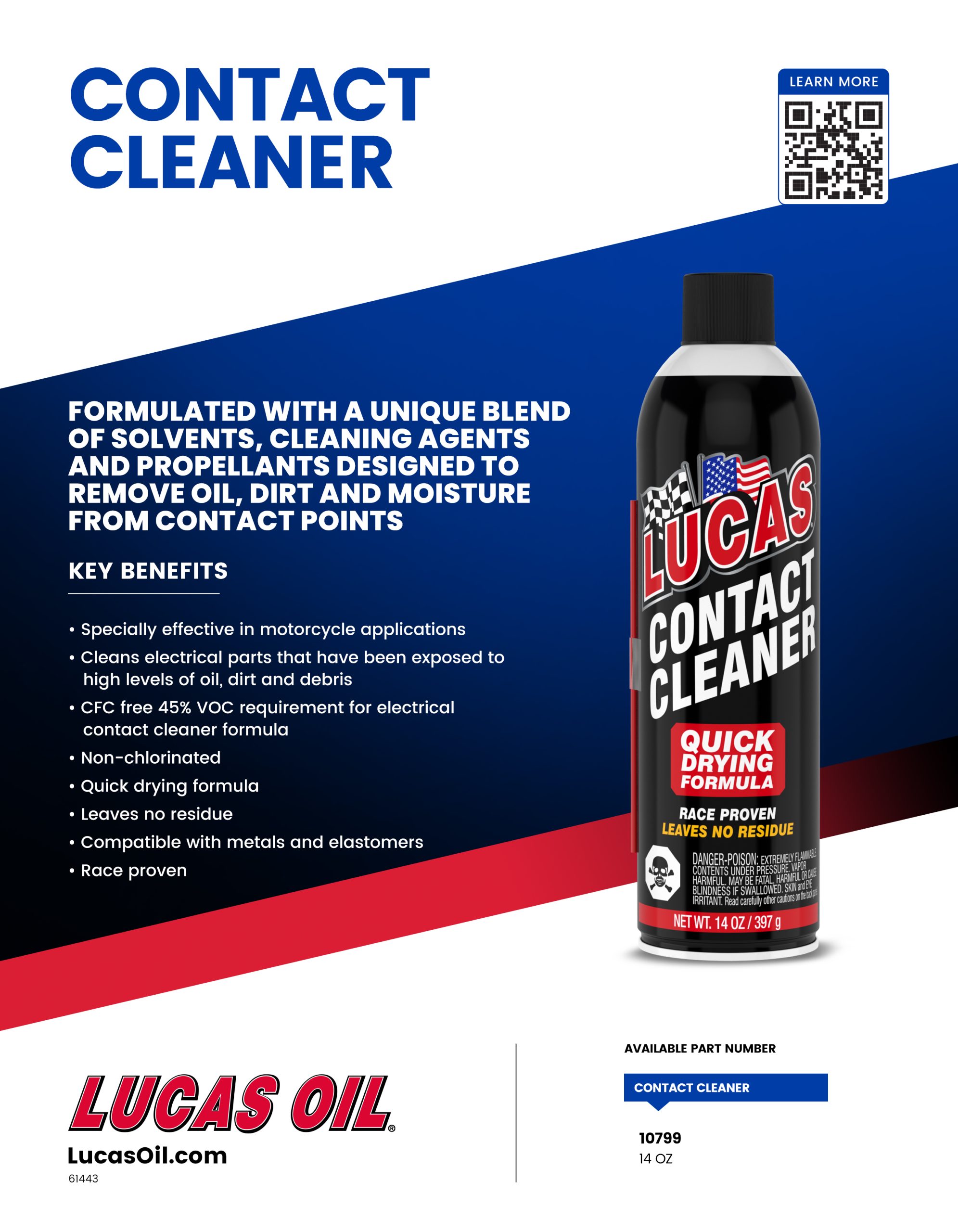 Contact Cleaner – Lucas Oil Products, Inc. – Keep That Engine Alive!