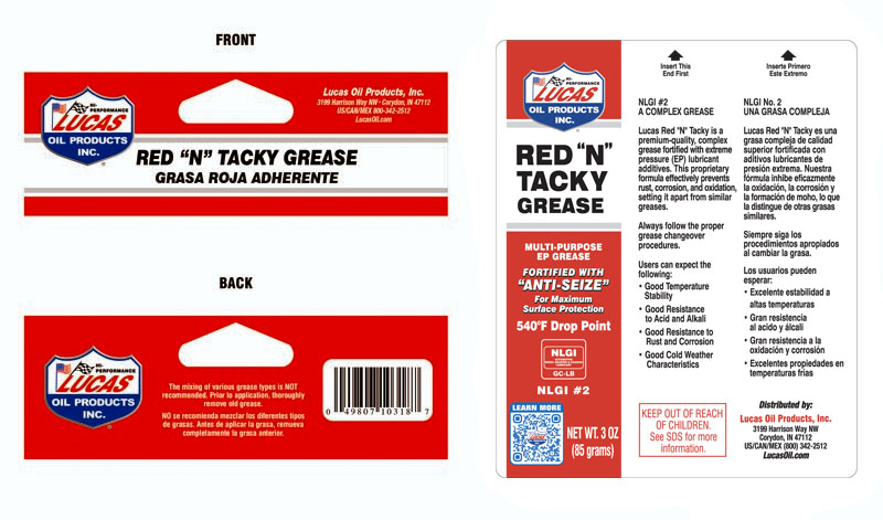 Red “N” Tacky Grease – Lucas Oil Products, Inc. – Keep That Engine Alive!