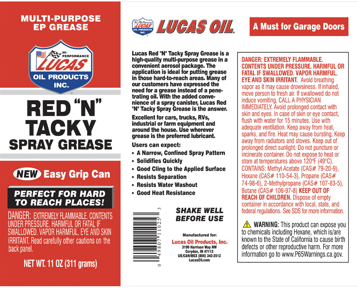 Red “N” Tacky Grease – Lucas Oil Products, Inc. – Keep That Engine Alive!