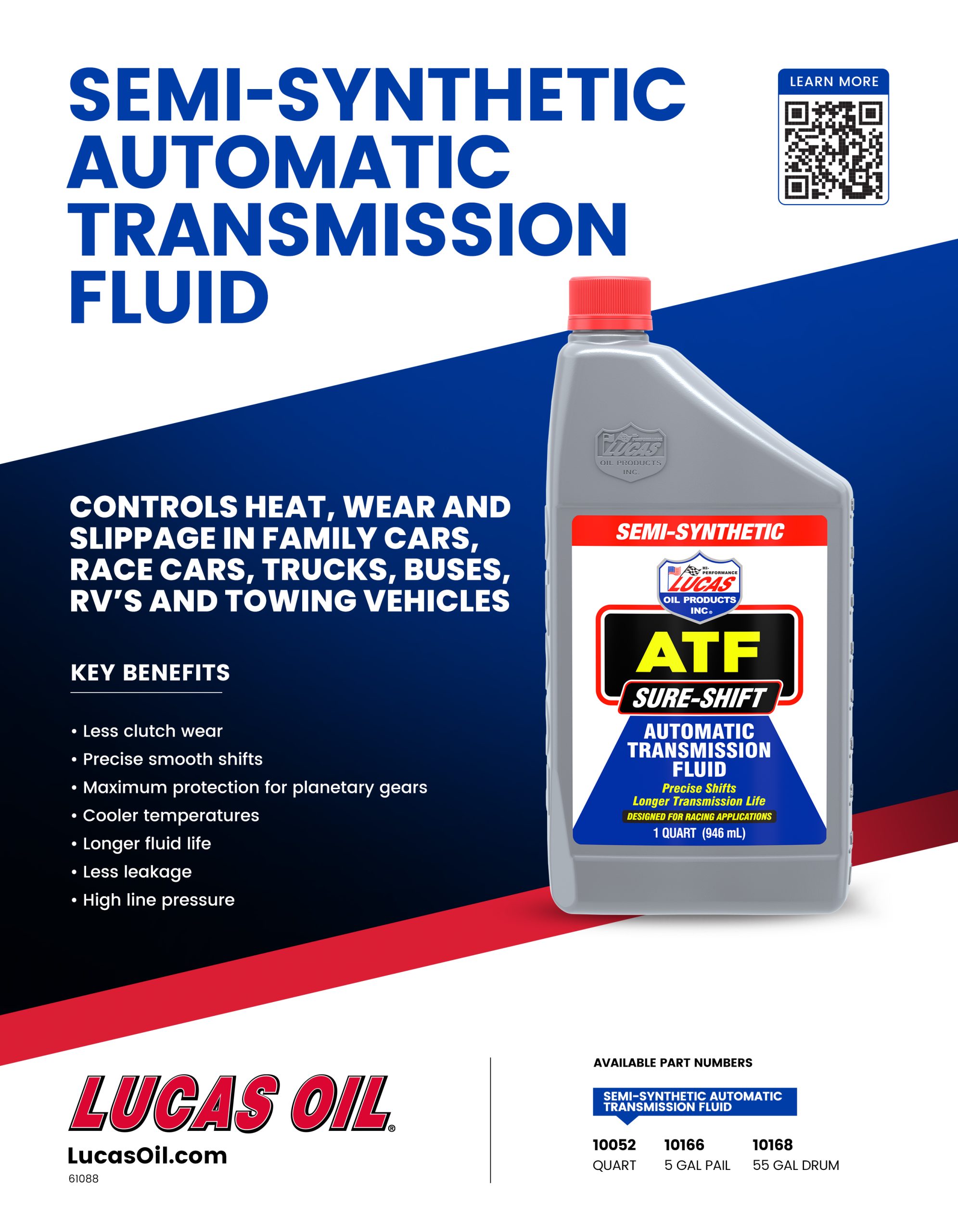 Semi-Synthetic Automatic Transmission Fluid – Lucas Oil Products, Inc ...