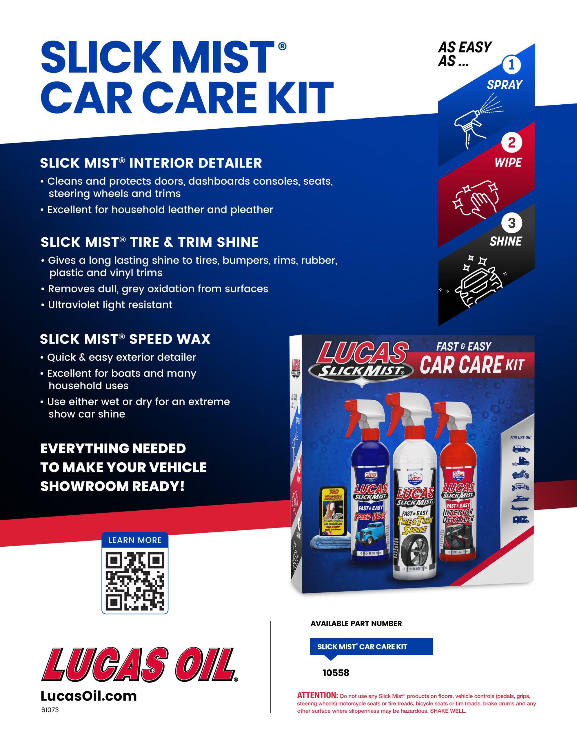 Slick Mist® Interior Detailer – Lucas Oil Products, Inc. – Keep That ...
