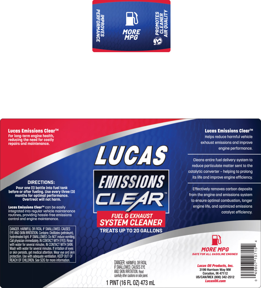 Emissions Clear™ – Lucas Oil Products, Inc. – Keep That Engine Alive!