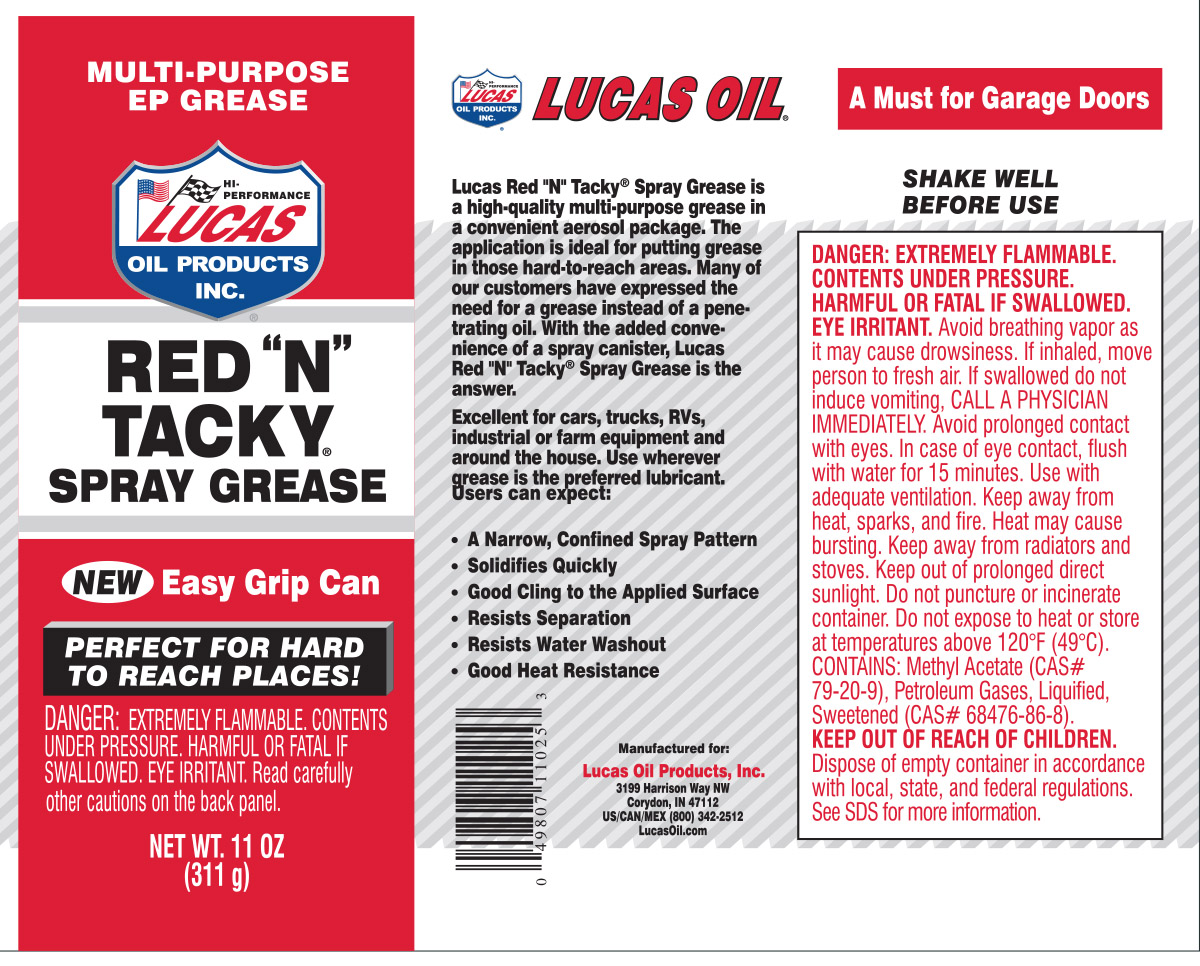 Red “N” Tacky Grease – Lucas Oil Products, Inc. – Keep That Engine Alive!